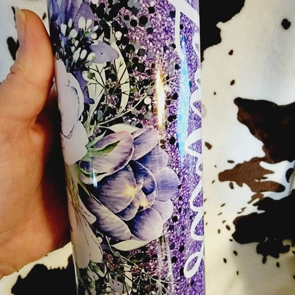 Country Grace With Alisha | Kitchen | Floral Purple Personalized Name ...